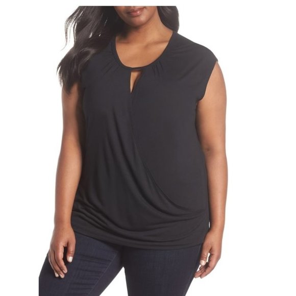 Sejour | Tops | Sejour Twisted Front Top Plus Size | Poshmark